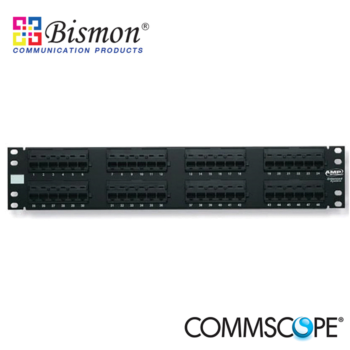 (Commscope)Cat.5e, 48 Port Patch Panel, SL Series Unshielded, Straight ...
