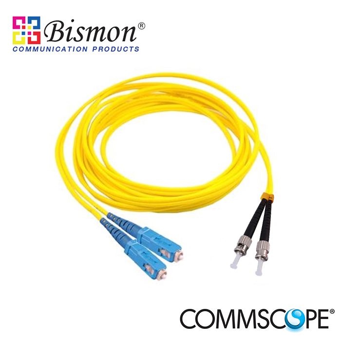 ST-LC Patch Cord Duplex 3 Meters Single-Mode 9/125um (Commscope) | Bismon