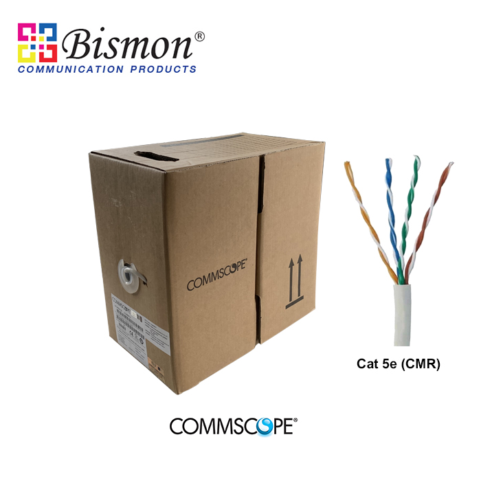 (Commscope) UTP Outdoor,With Sling PE Jacket Cat.5e Black Color, 305MR ...