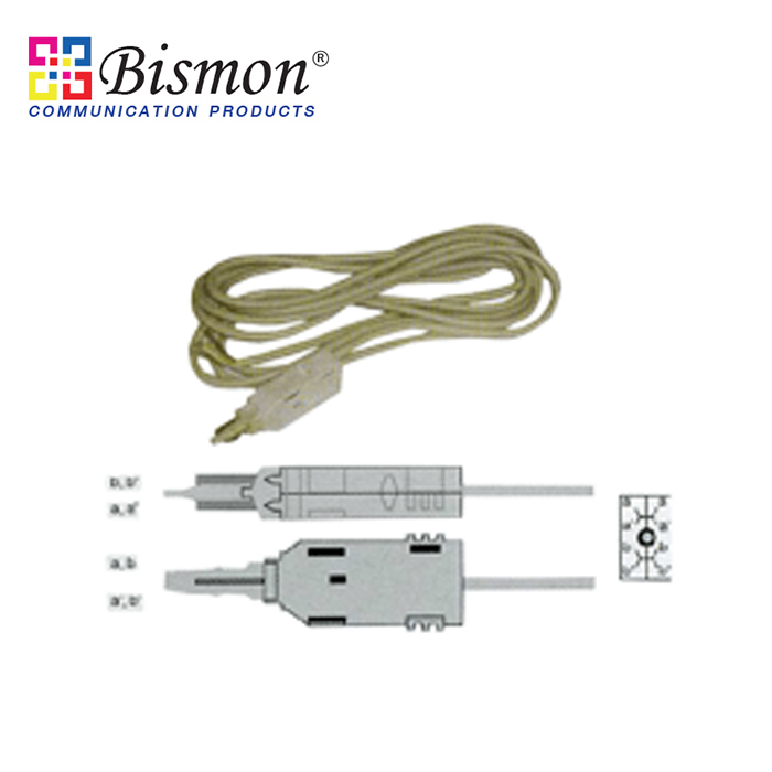 4 pole Test cord 2/4 with cord 1.5m open one end LSA Series - BISMON ...