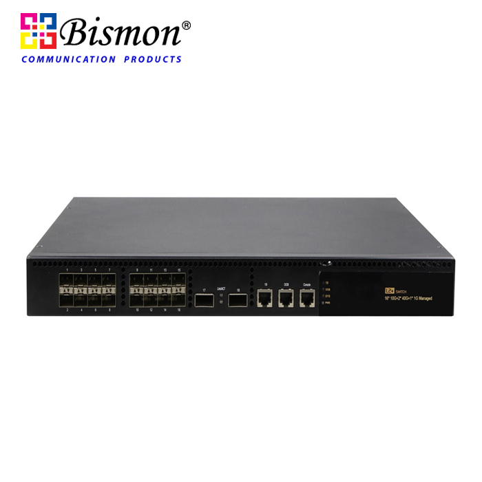 16*1/10G SFP+ fiber slot ports and 2*40G QSFP+ fiber slot Uplink L2 ...