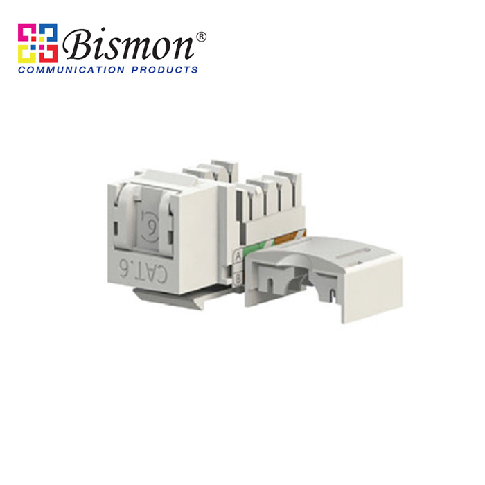 Modular Jack Cat.6, RJ45, with Dust cover | Bismon