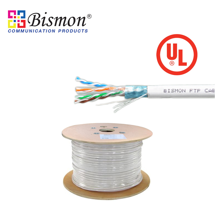 CAT6A F/UTP XG (500MHz) 23AWG CABLE, UL CMR, WHT, 305M/Roll | Bismon