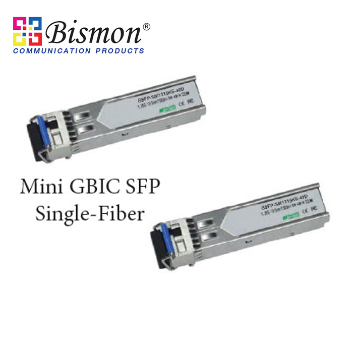 Mini-GBIC,SFP 1000Base-LX, SM, 3.3V, LC Port, 20KM (Single fiber) | Bismon