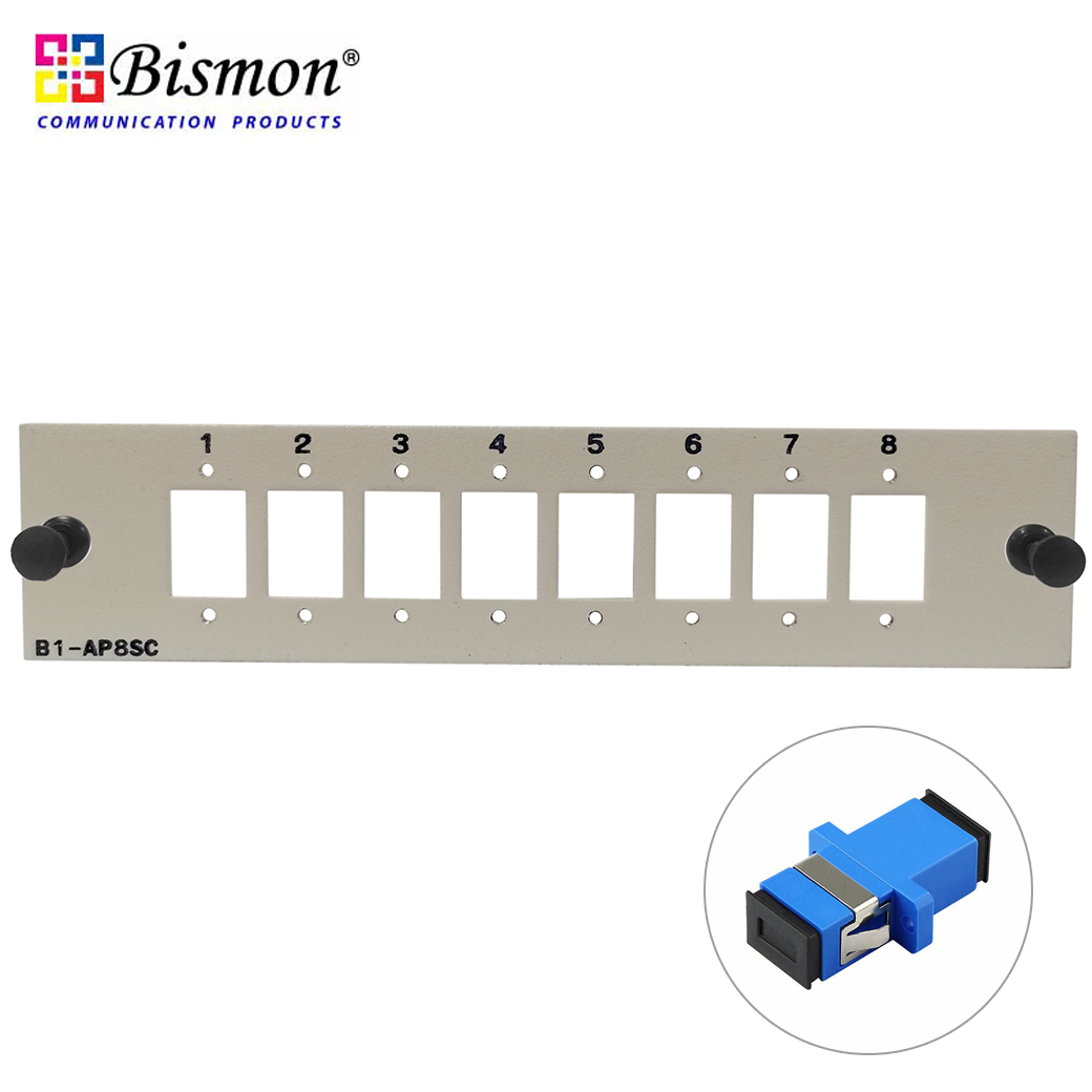 8-SC adaptor Simplex plate-unload (Compatible LC) | Bismon