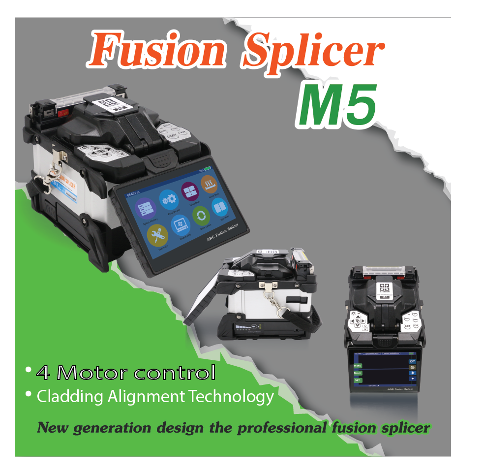 M5-Auto Fusion Splicer Cladding Alignment 4 Motor | Bismon