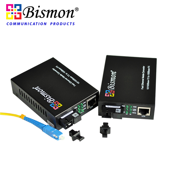 Media Converter 10/100Mbps, SM (20KM), Single Fiber, (Pair) - BISMON ...