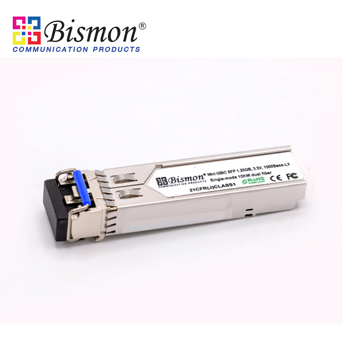 Mini-GBIC,SFP 1000Base-LX, SM, 3.3V, LC Port, 10KM | Bismon