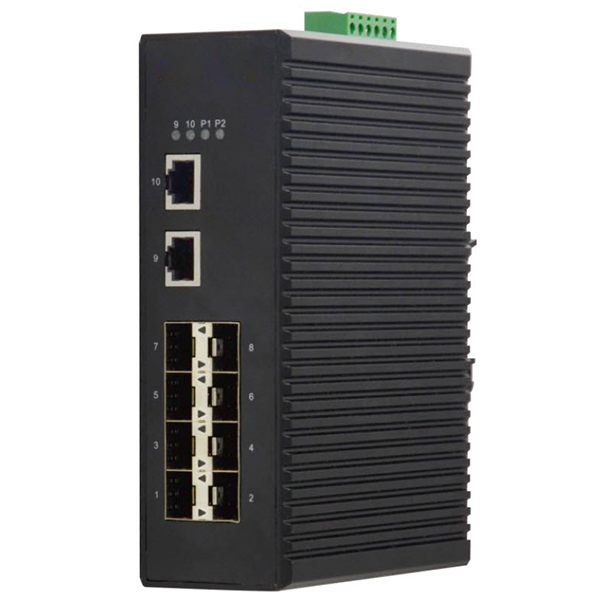 1x100Base-X to 2x10/100/1000Base-T Industrial Switch Unmanaged | Bismon