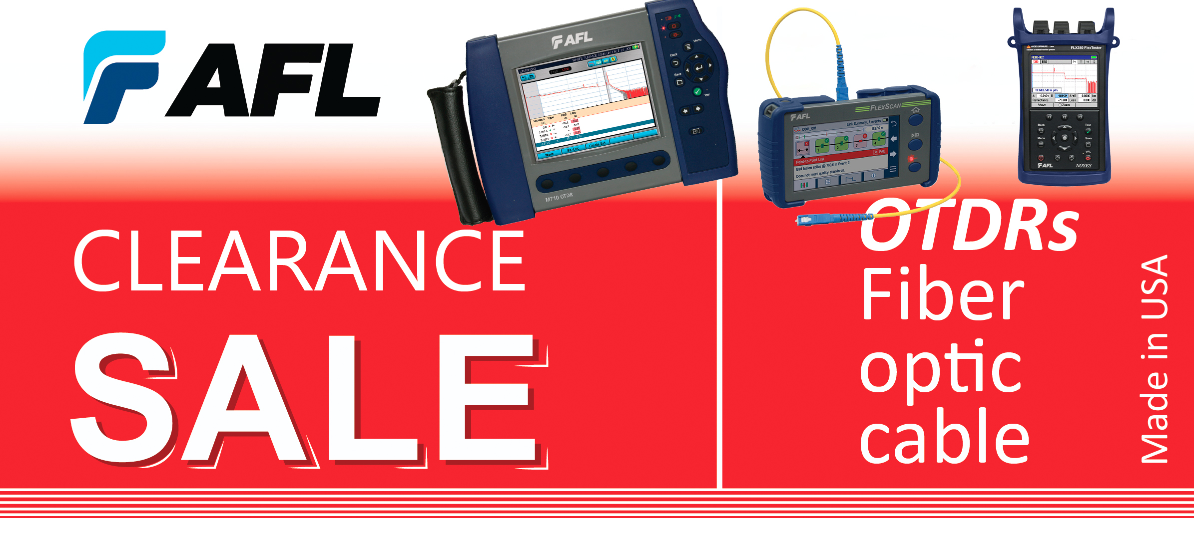 Clearance Sales OTDR of AFL Brand OCT 2020 | Bismon