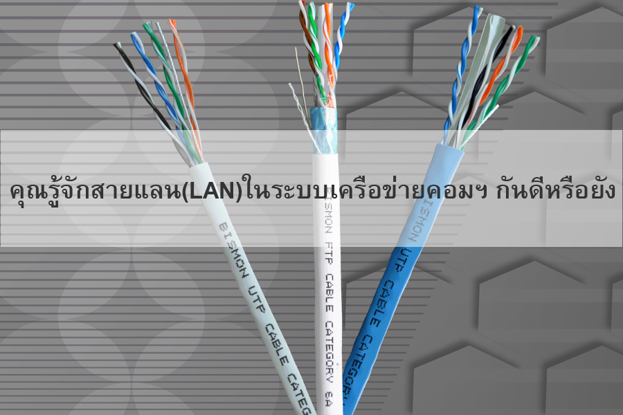 คุณรู้จักสายสัญญาณในระบบ Ethernet LAN Indoor กันดีหรือยัง - BISMON ...